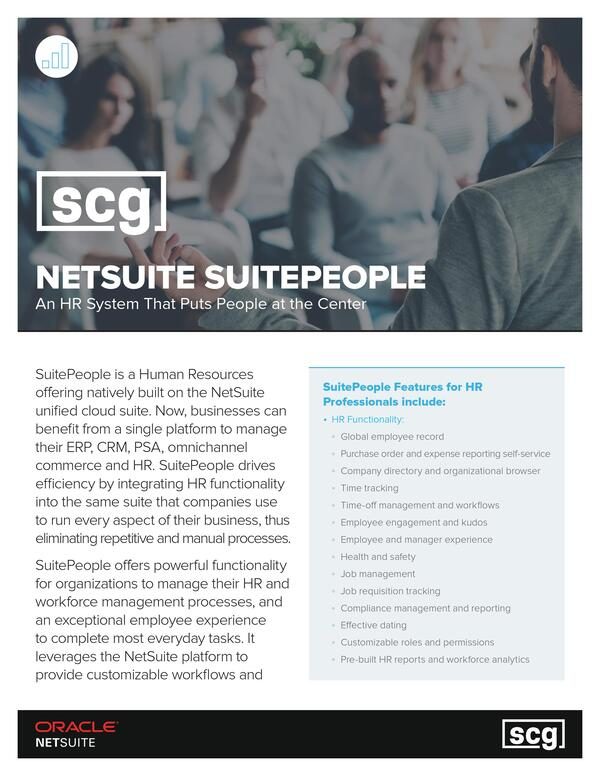 NetSuite Data Sheets - Seibert Consulting LLC (SCG)