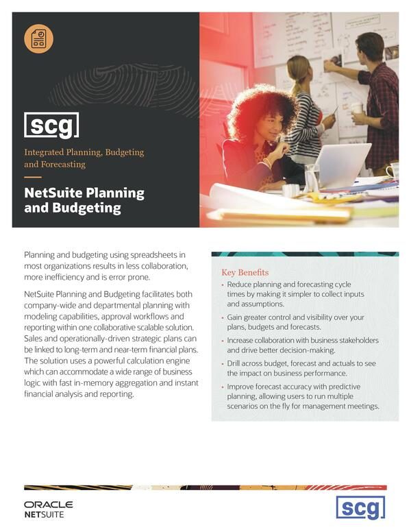 NetSuite Data Sheets - Seibert Consulting LLC (SCG)